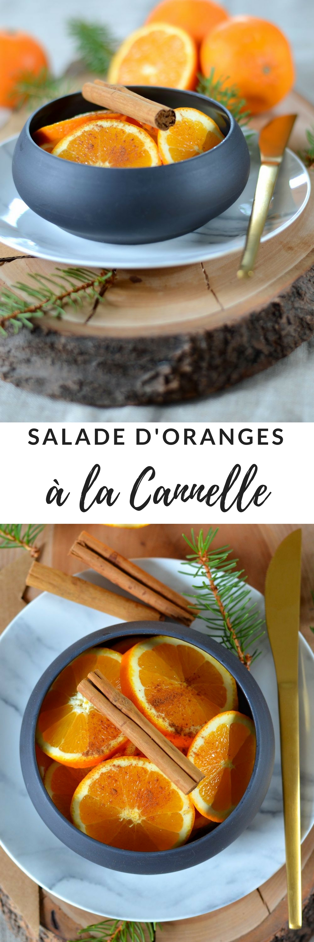 Salade d'orange à la cannelle et au rhum - Recette - Tangerine Zest