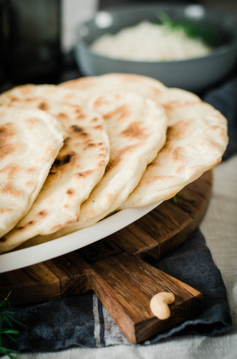 Homemade Cheese Naan - Indian Bread Recipe