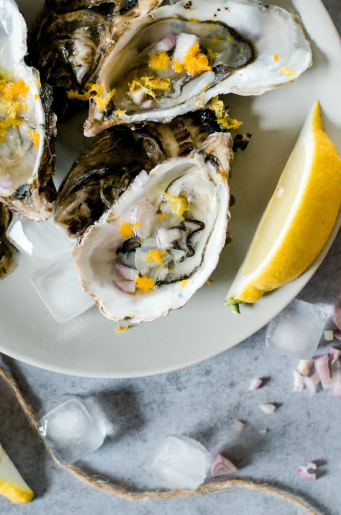Oysters with Mignonette Sauce Recipe - Easy and really good