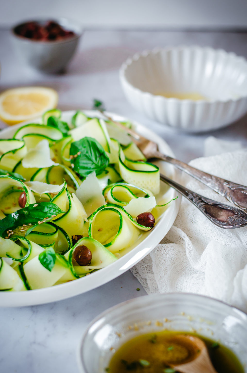 Salade de courgettes crues - Recette - Tangerine Zest