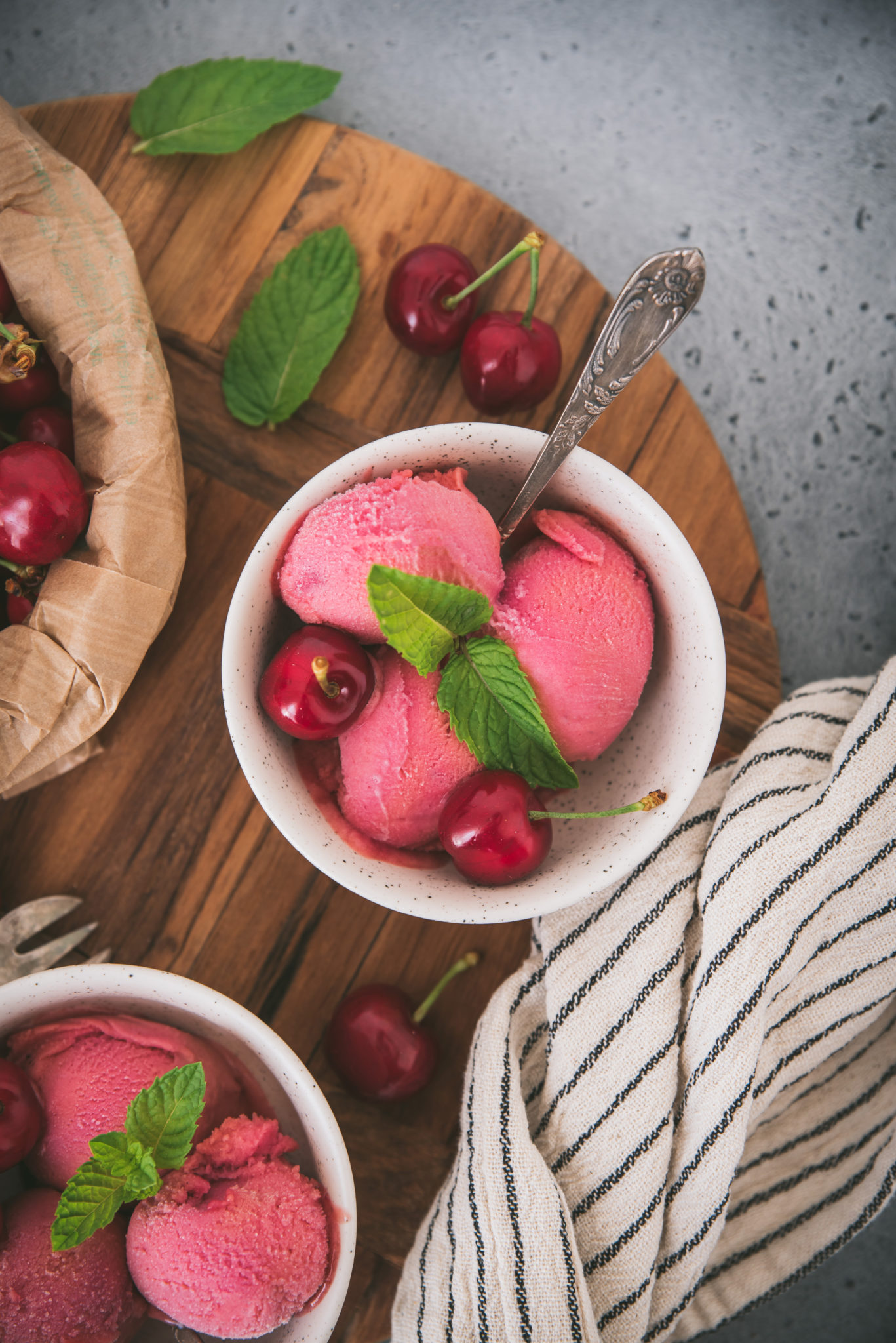Homemade Cherry Sorbet Recipe - Tangerine Zest
