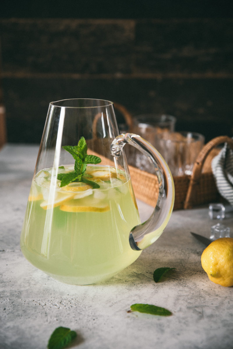 Eau aromatisée menthe, citron et concombre - Recette