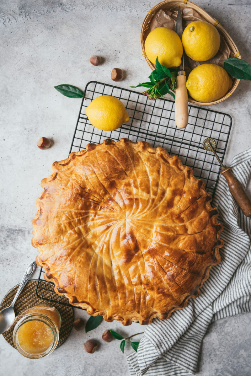 Hazelnut and Lemon King Cake - French Recipe