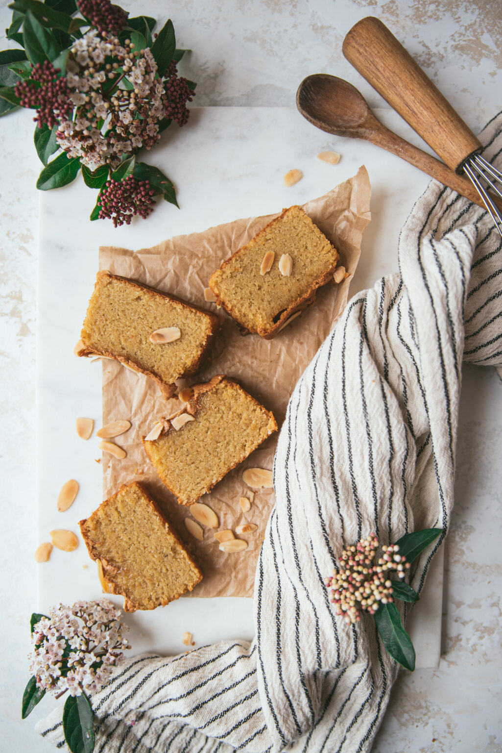 Amandier {recette gâteau moelleux aux amandes}
