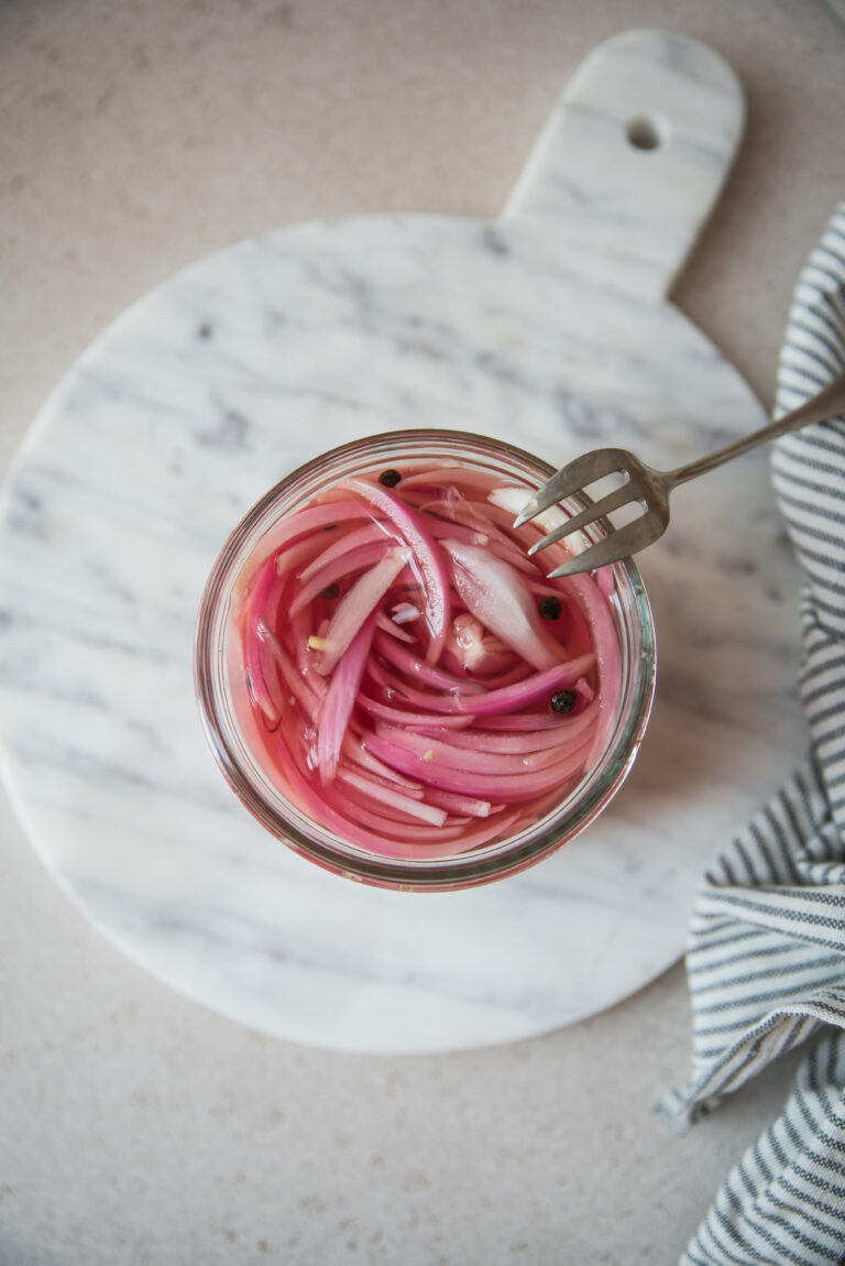 Pickles d'oignon rouge {recette maison}