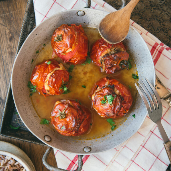 Tomates farcies au poulet {recette au four} - Recette - Tangerine Zest