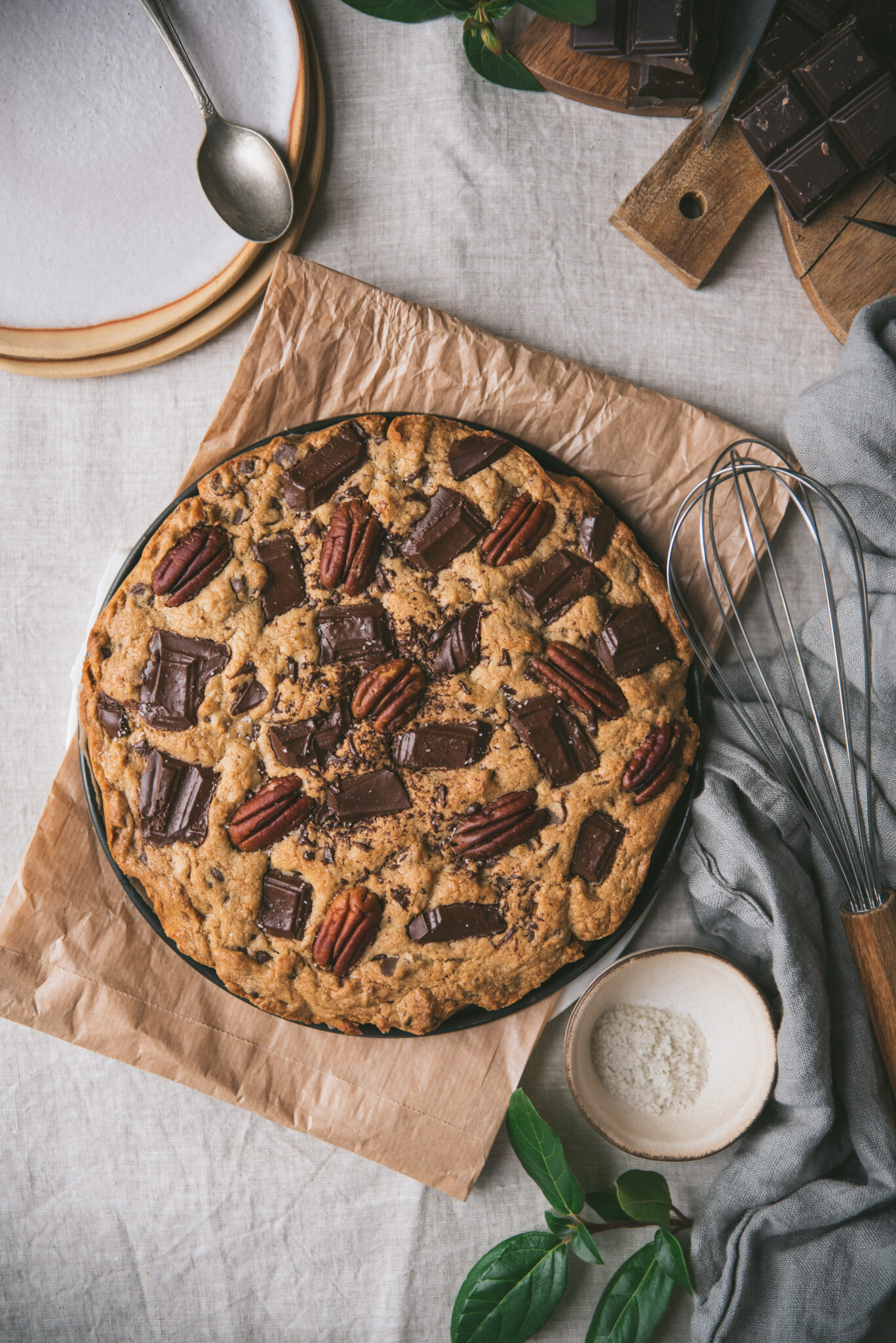 Cookie Cake Géant au Chocolat - Recette gourmande et facile