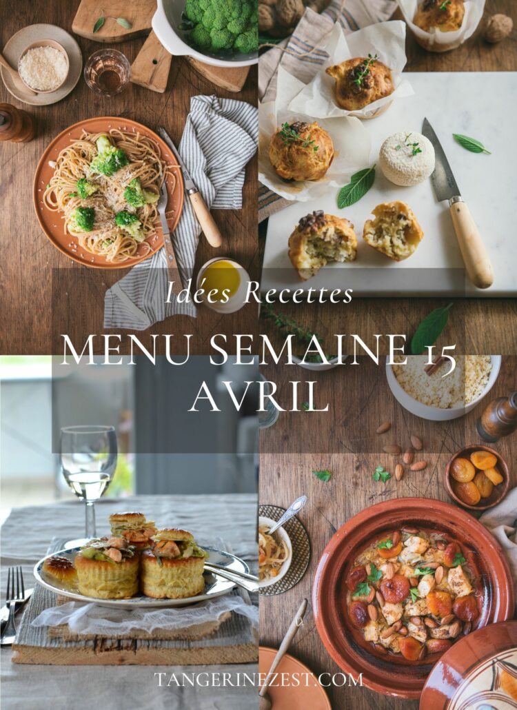 Idées recettes - Menu de la semaine 1 {1er au 7 Janvier}