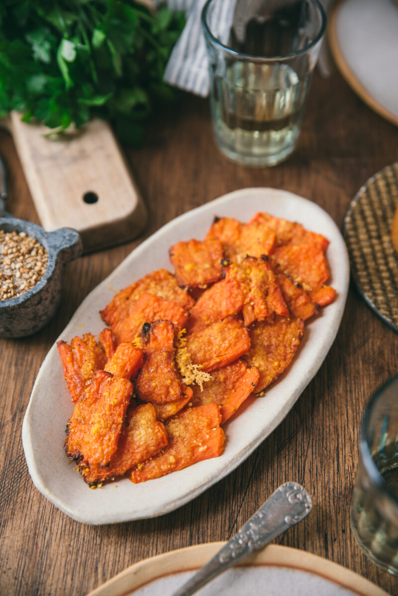 Crispy Carrot Fries with Parmesan Recipe - Recette apéritive