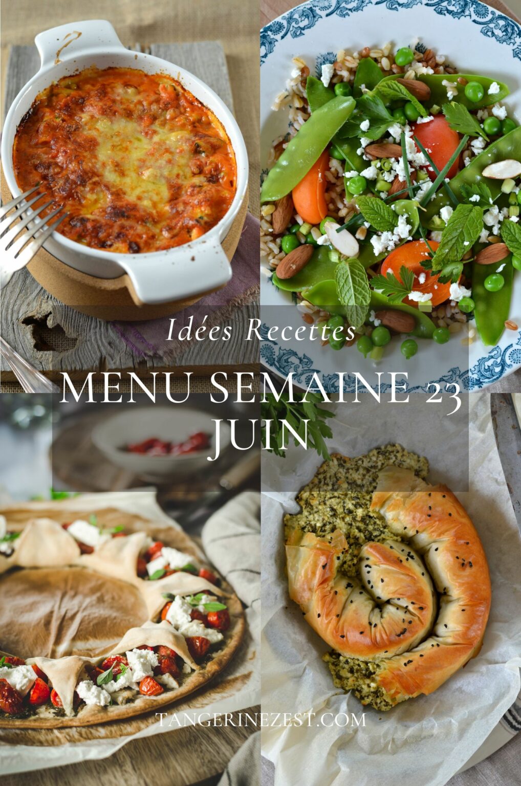 Idées recettes – Menu de la semaine 19 {6 au 12 Mai}