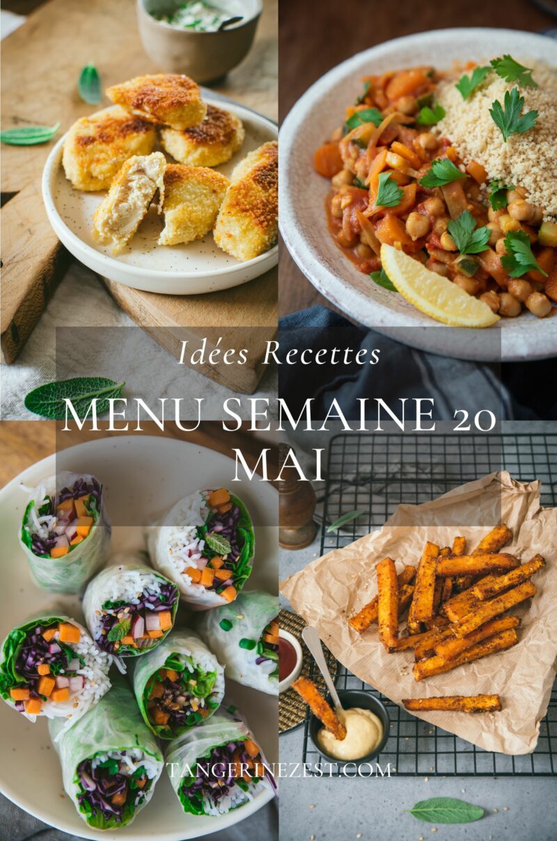 Menus de la semaine - Idées recettes simples à faire maison