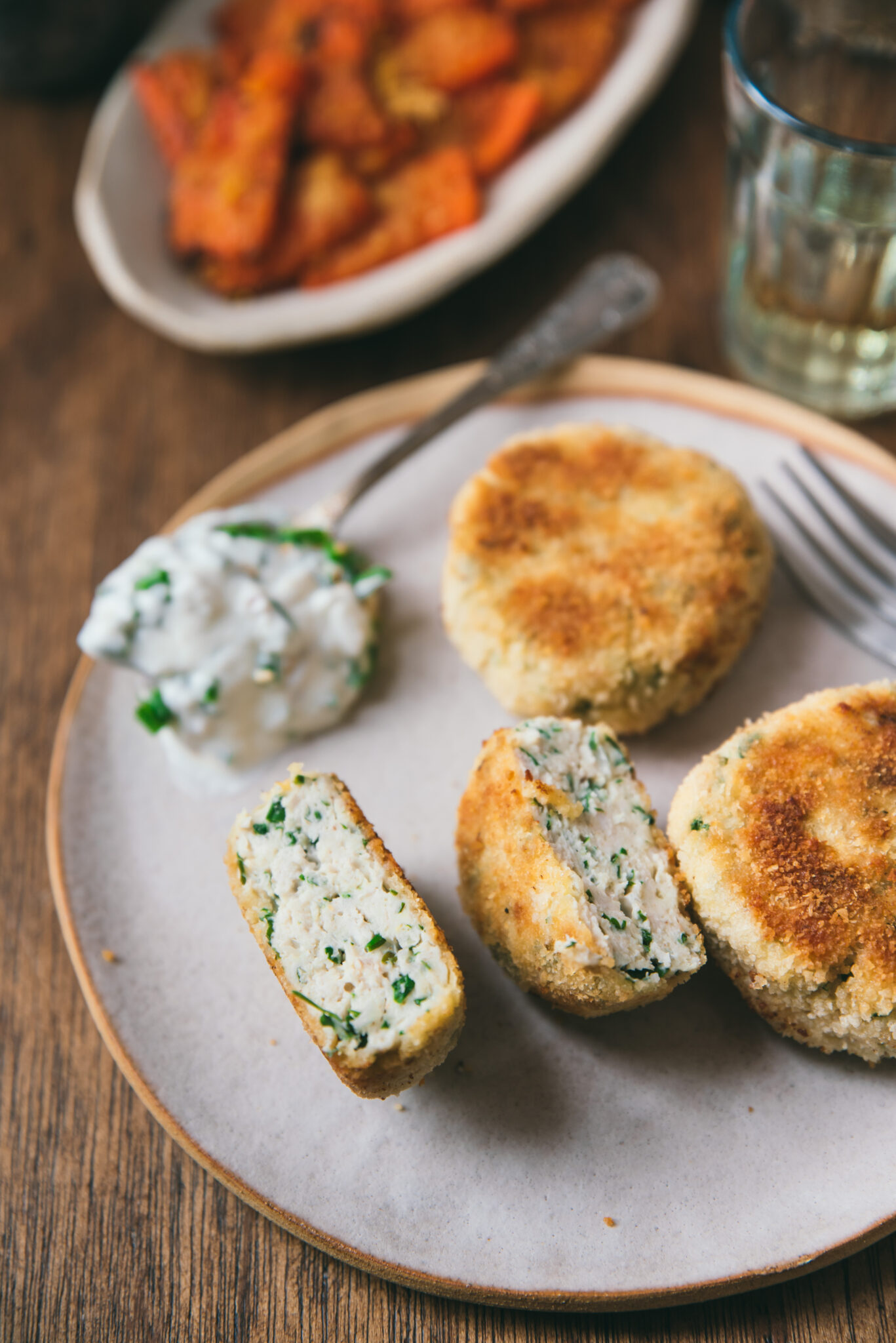 Boulette de viande de poulet aux herbes - Recette facile