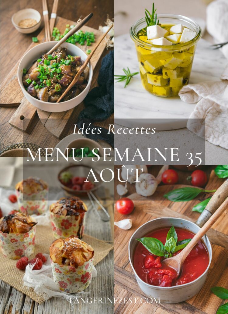 Idées recettes - Menu de la semaine 6 {5 au 11 Février}
