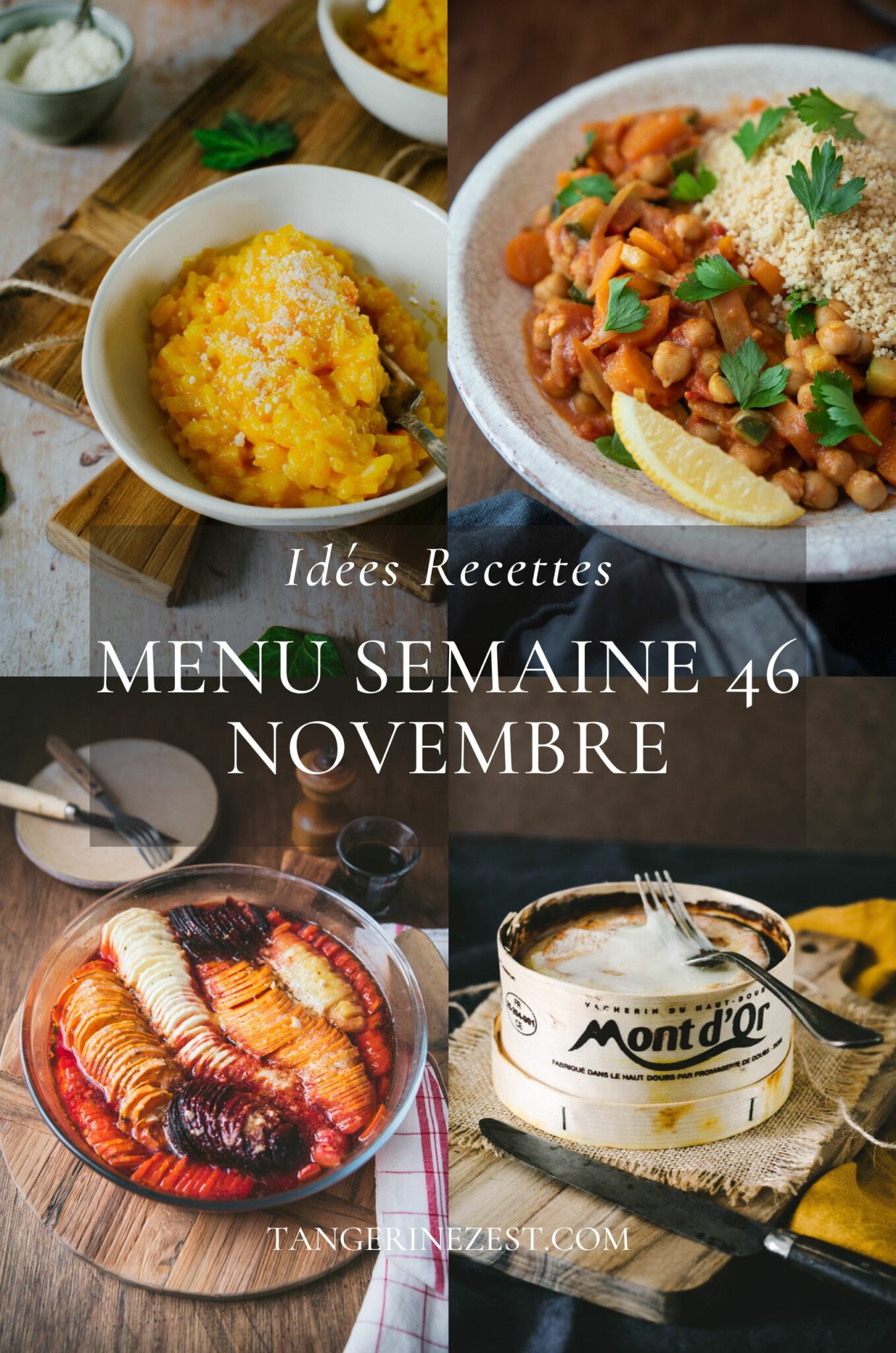 Idées recettes – Menu de la semaine 46 {11 au 17 Novembre}