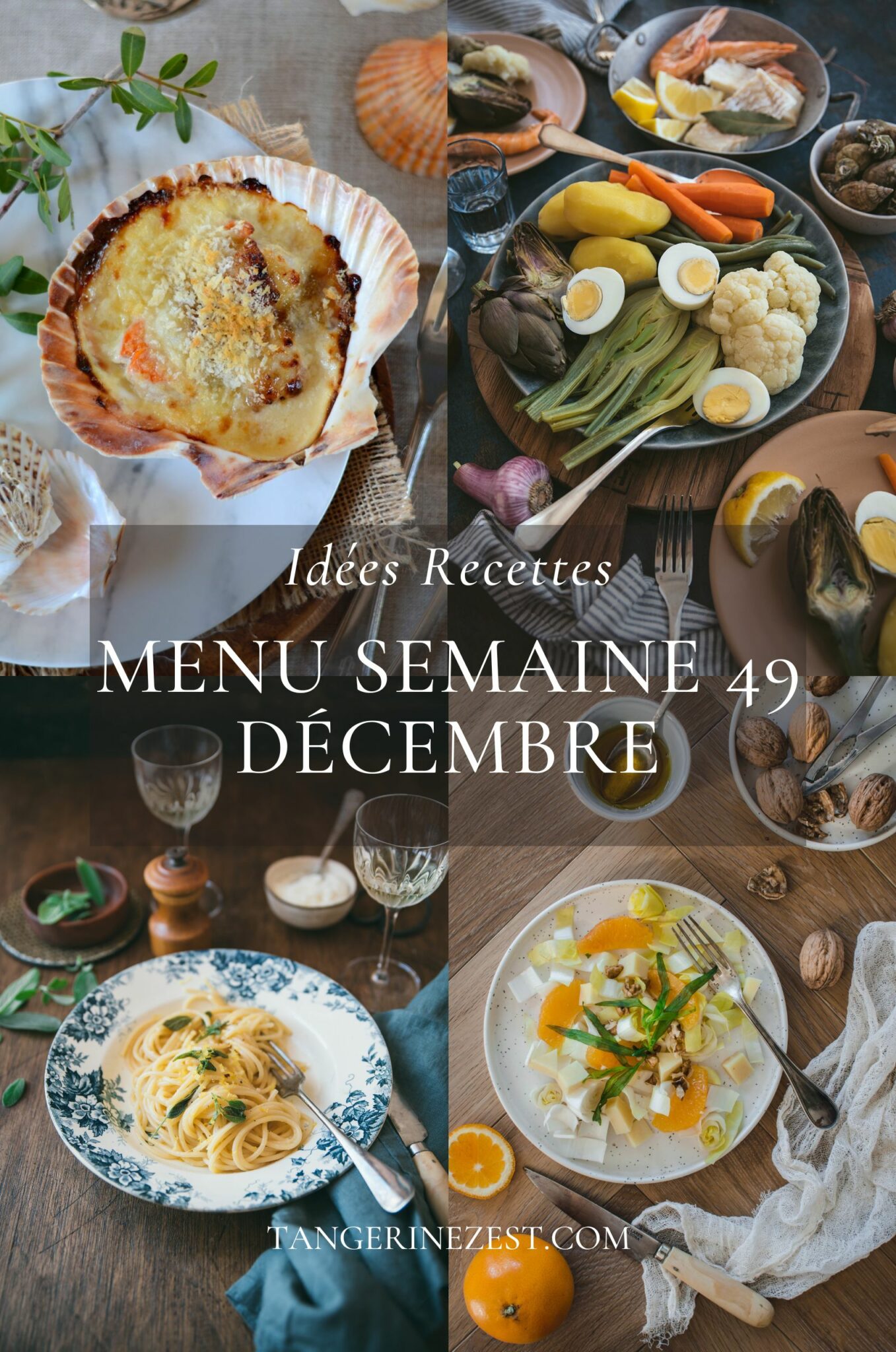 Menus de la semaine - Idées recettes simples à faire maison