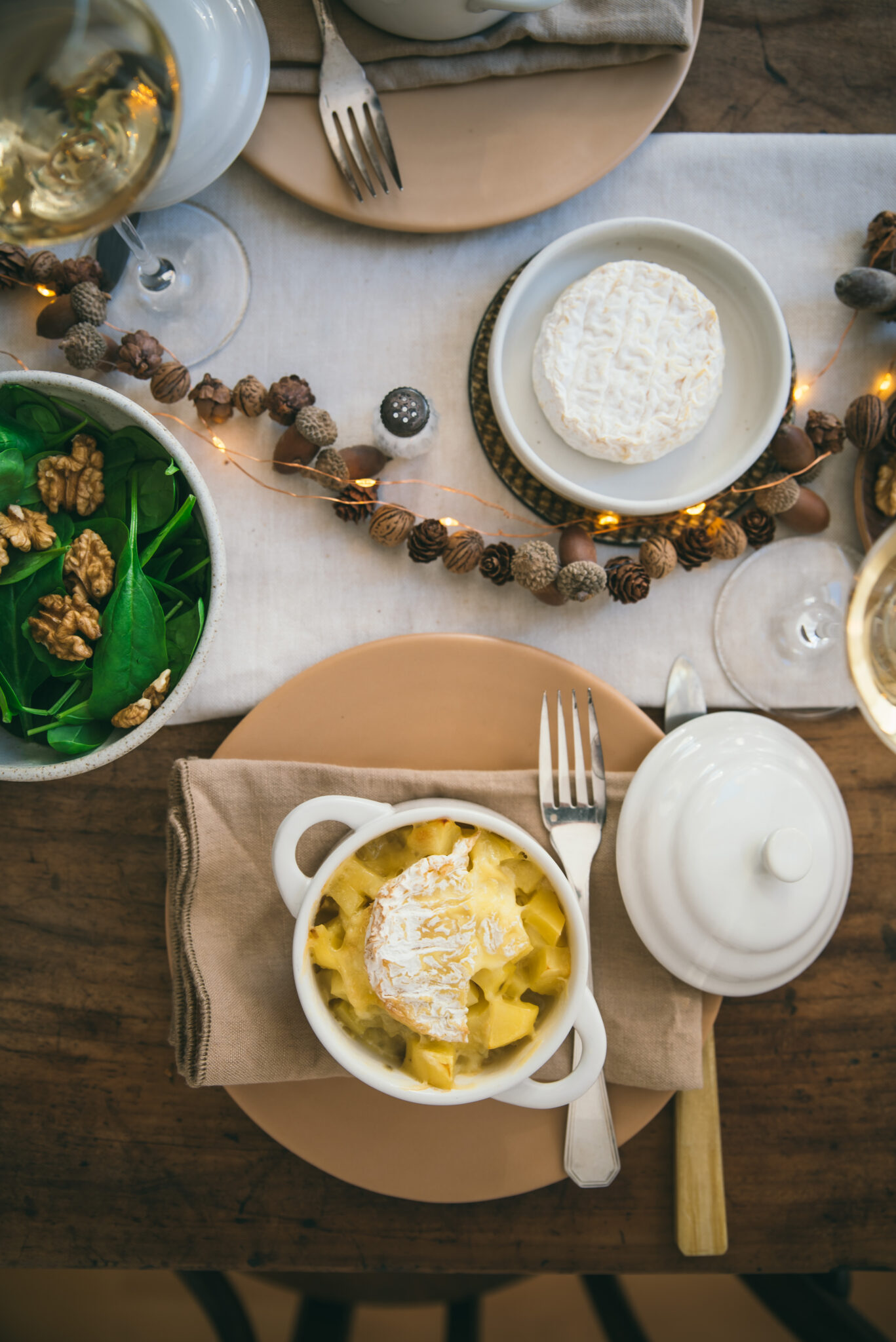 Cassolette de pomme de terre gratinée au fromage saint-marcellin