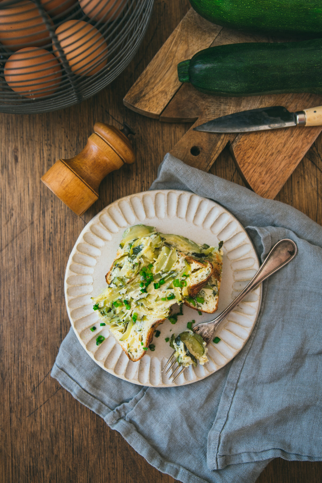 Flan de courgette {recette facile et légère}