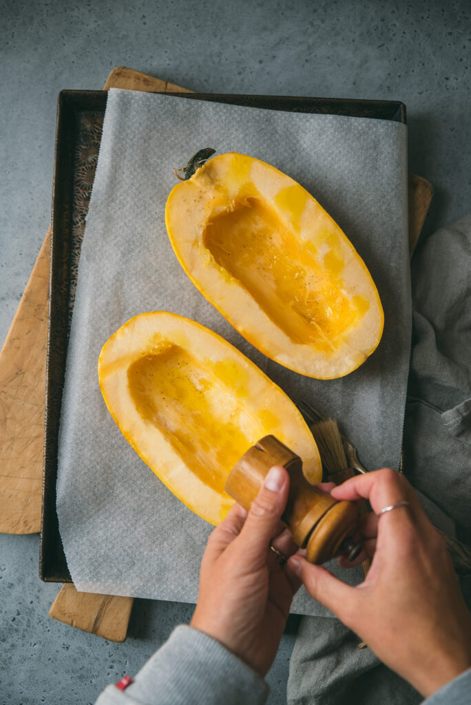 Cuisson Courge Spaghetti au four - Recette au four
