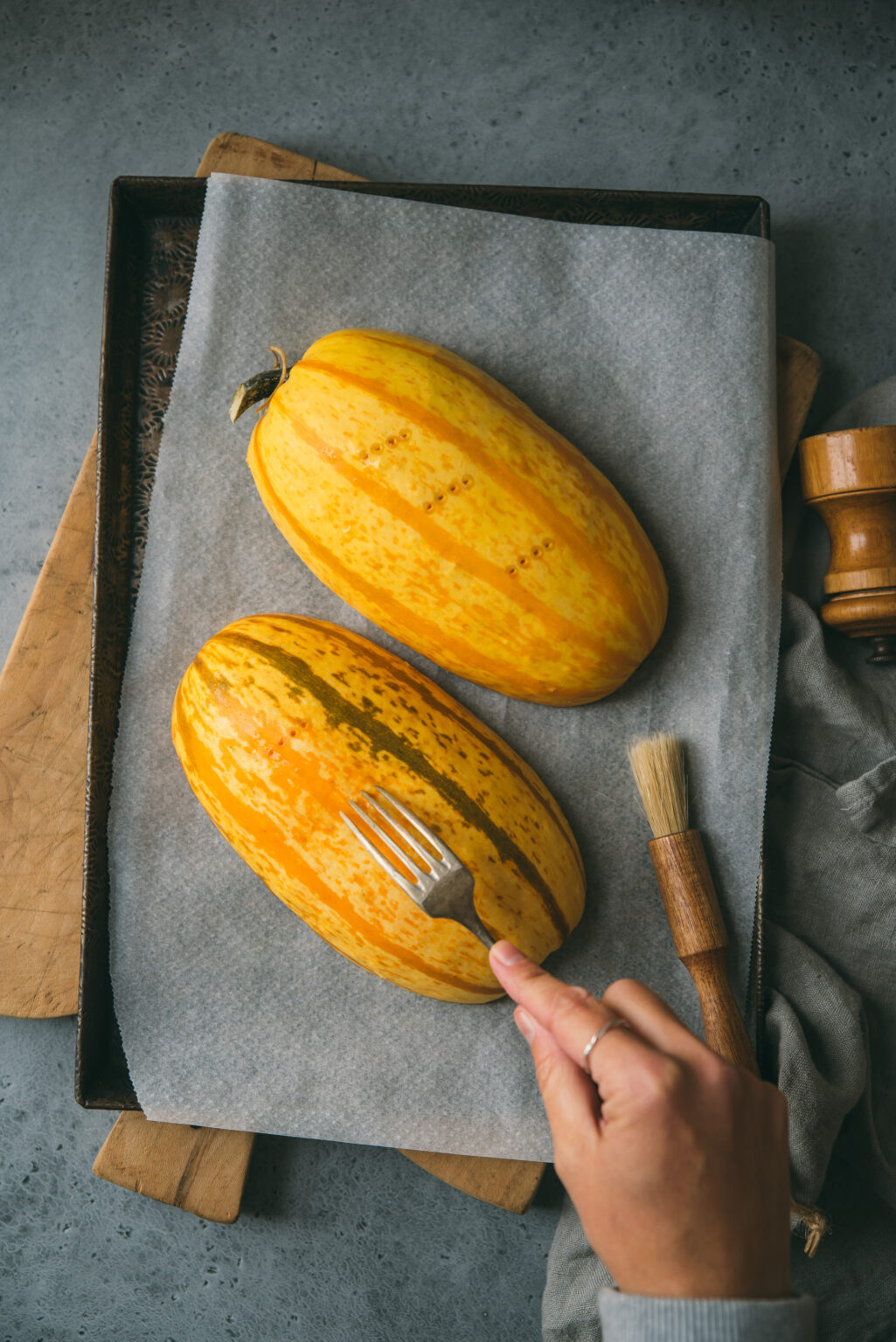 Cuisson Courge Spaghetti au four - Recette au four