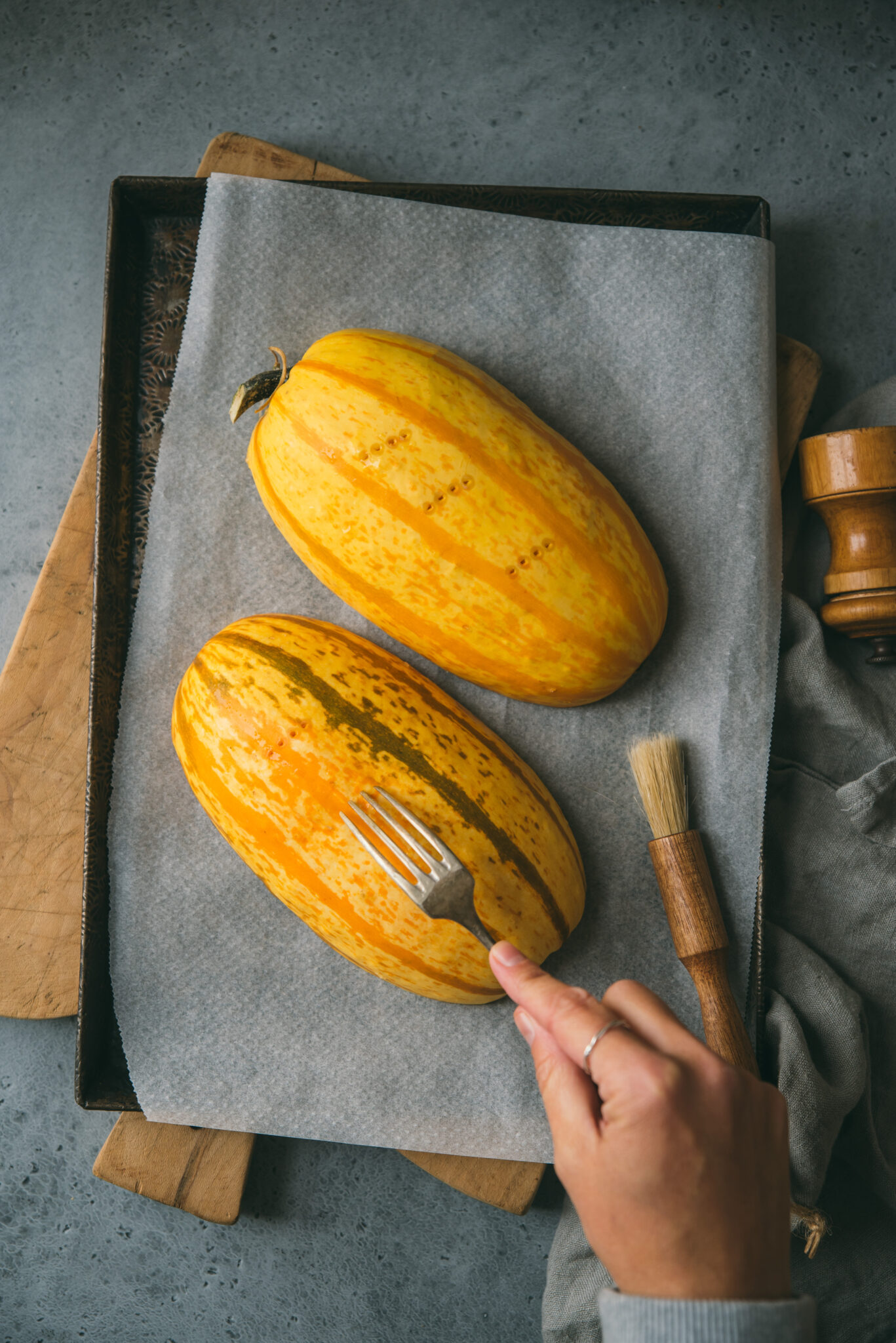 Cuisson Courge Spaghetti au four - Recette au four
