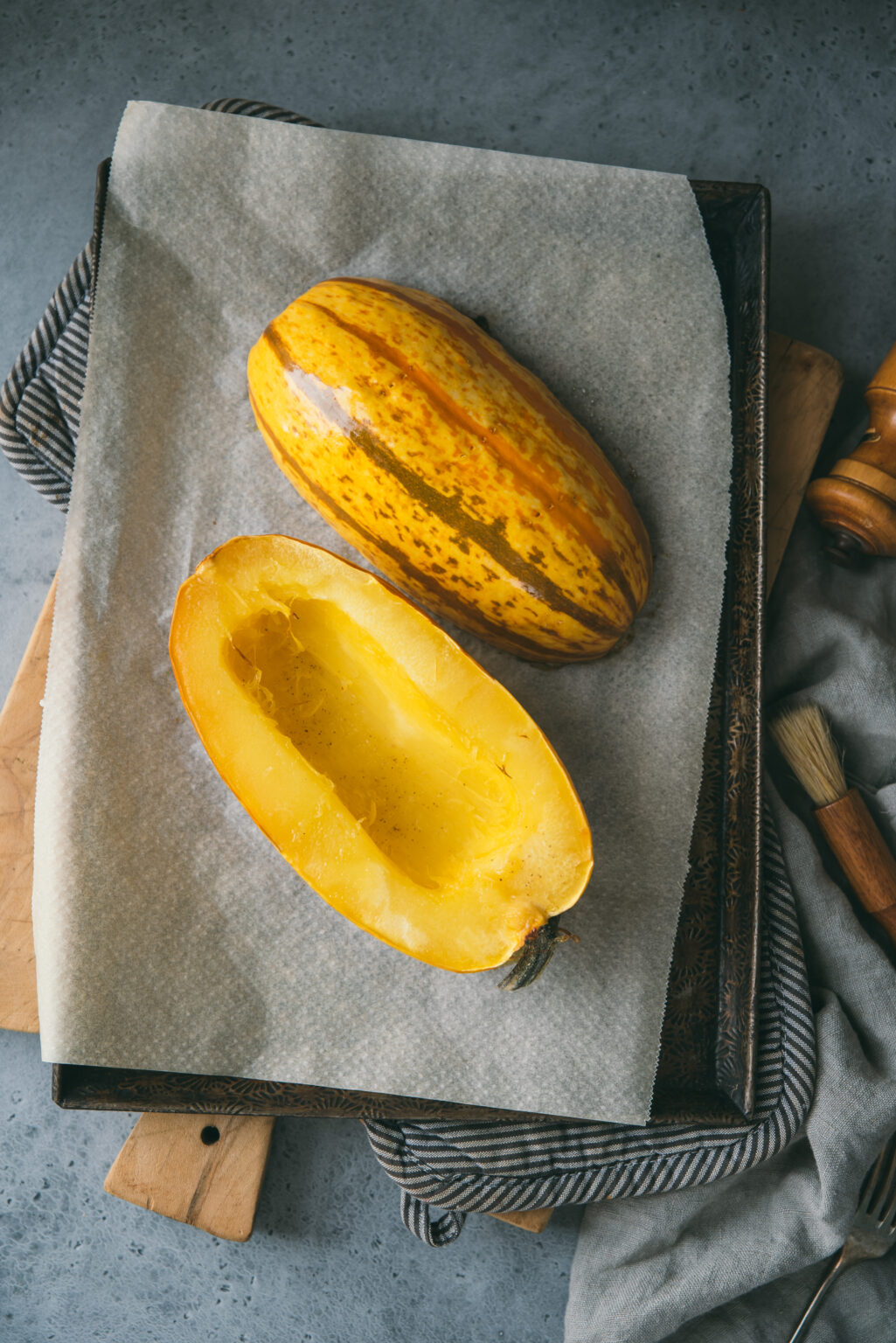 Cuisson Courge Spaghetti au four - Recette au four