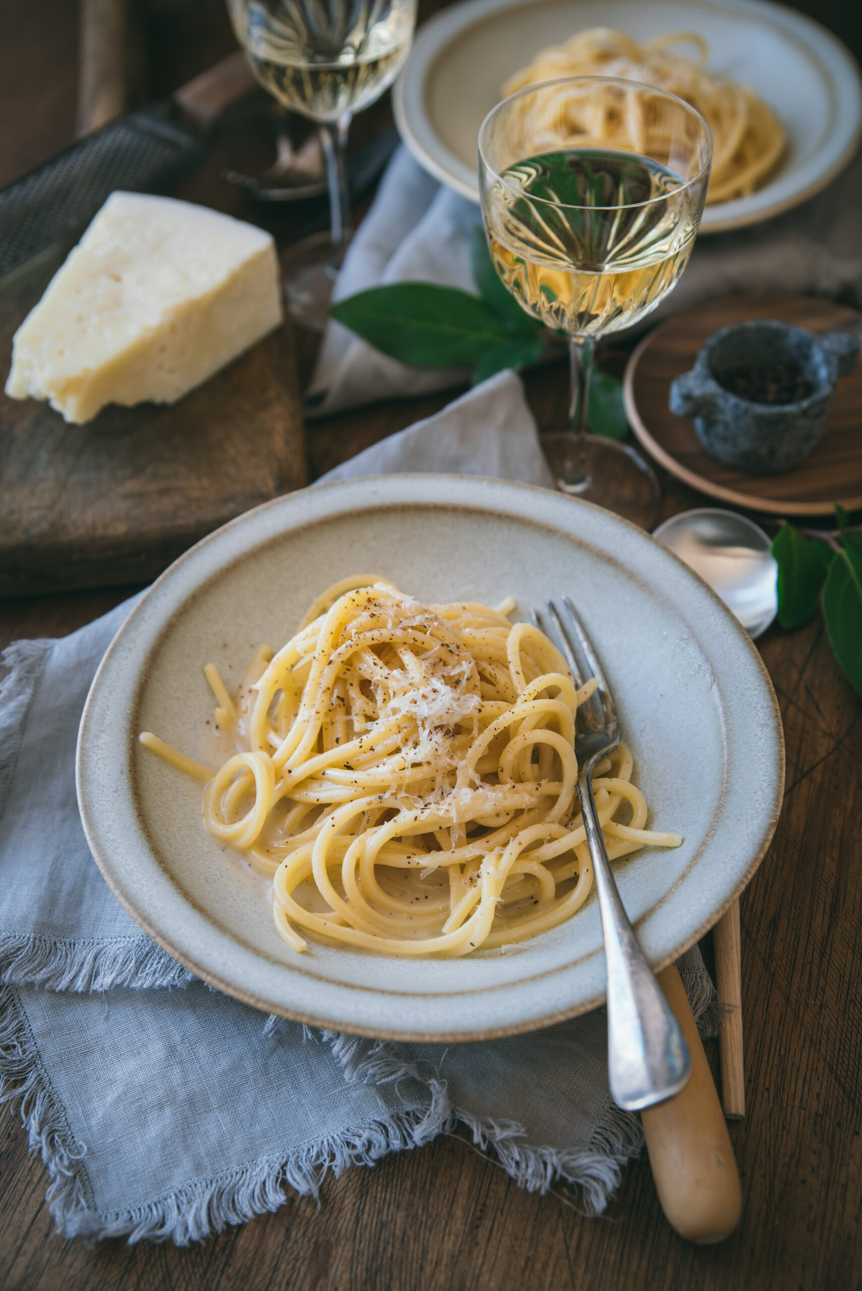 Spaghetti with Black Pepper and Pecorino Romano sauce - Recipe